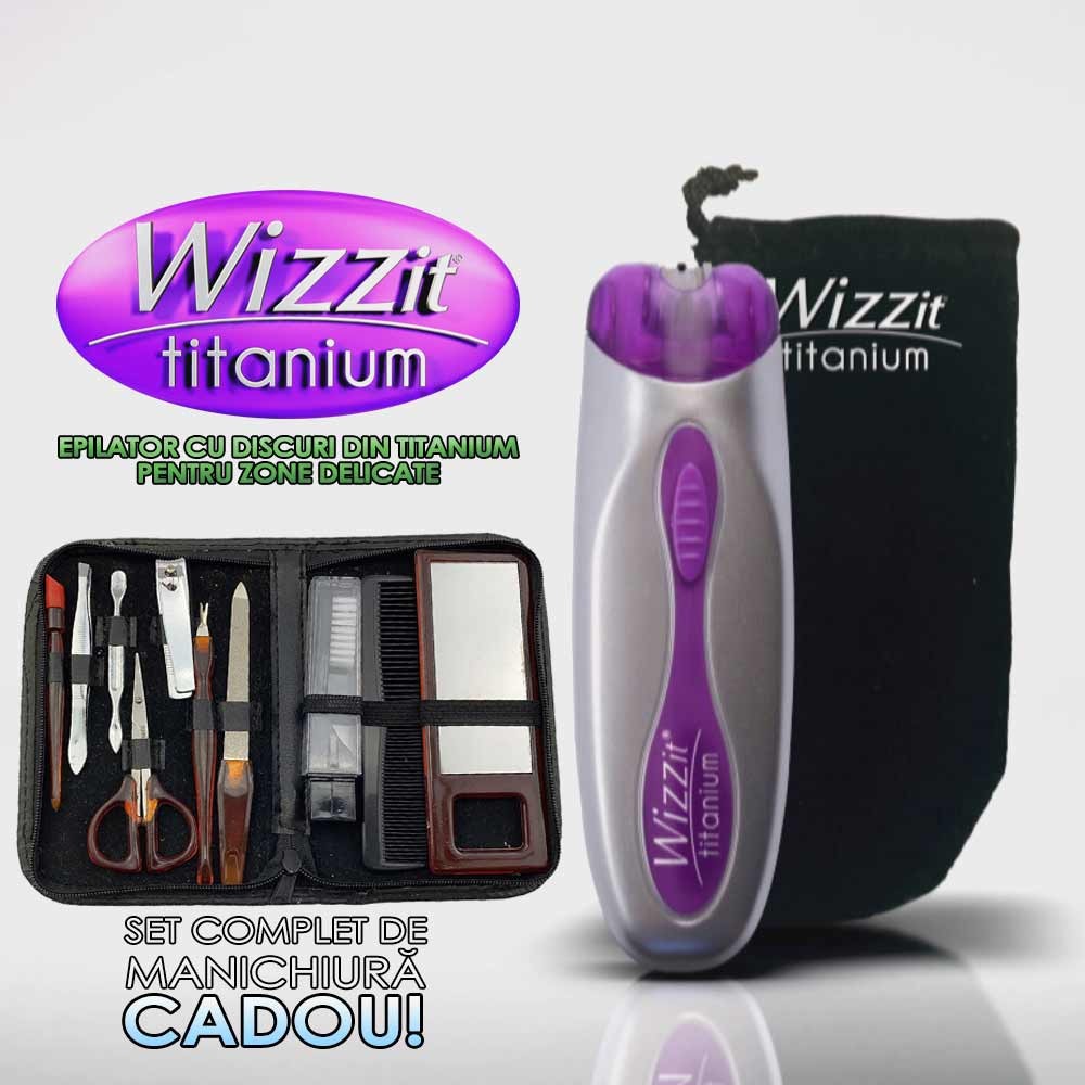 Wizzit Titanium - epilator cu discuri din titanium pentru zone delicate | Produs Original de la ...