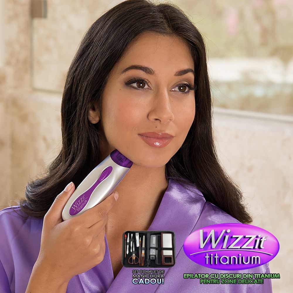 Wizzit Titanium - epilator cu discuri din titanium pentru zone delicate | Produs Original de la ...