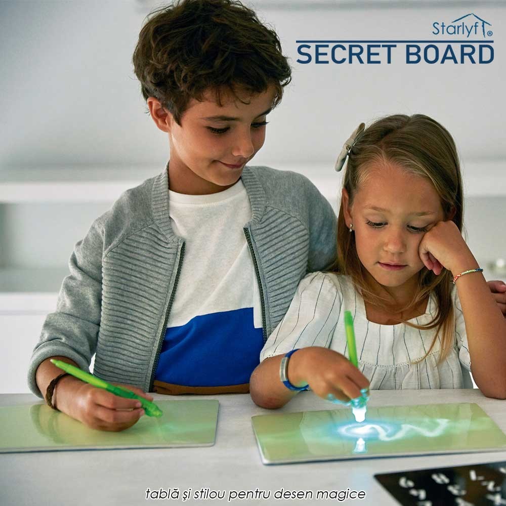 Secret Board | pret de la 49 lei | tabla si stilou pentru desene magice ...